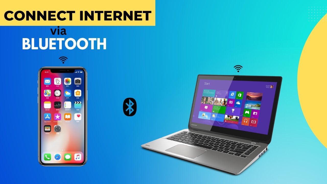 How to connect internet via bluetooth in laptop/pc - YouTube