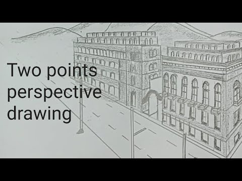 How to draw historic buildings (Centro Historico)|| Two points ...