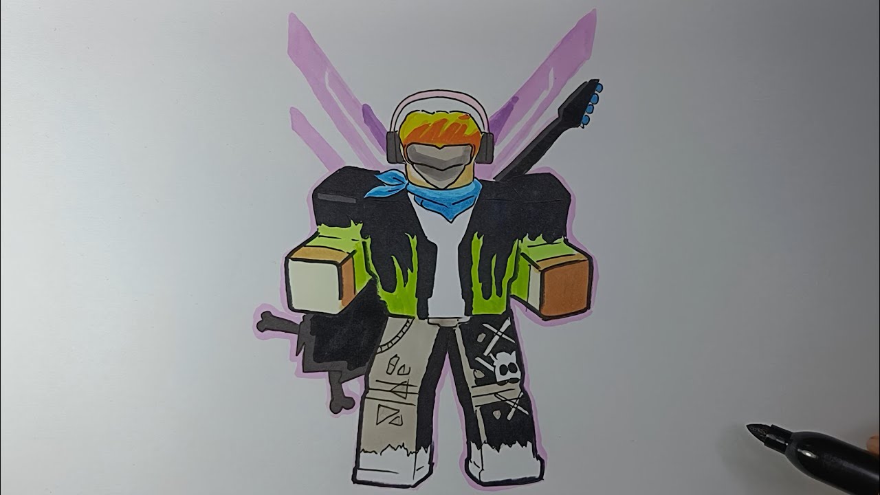 Cách Vẽ Tộc Cyborg V4 Blox Fruits Drawing Character Race In Bloxfruits ...