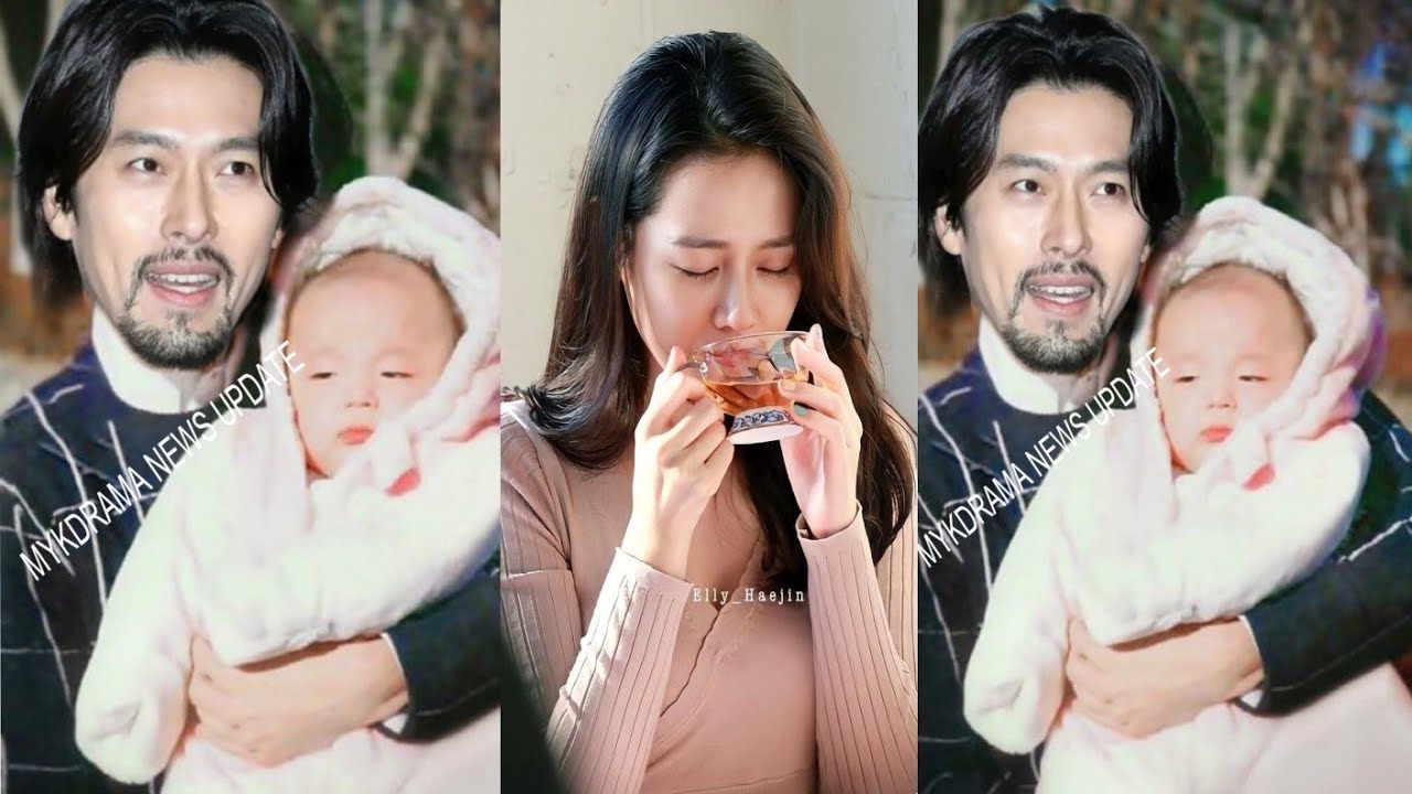 HYUN BIN can't STOP hugging BABY ALKONG since he went back from LATVIA ...