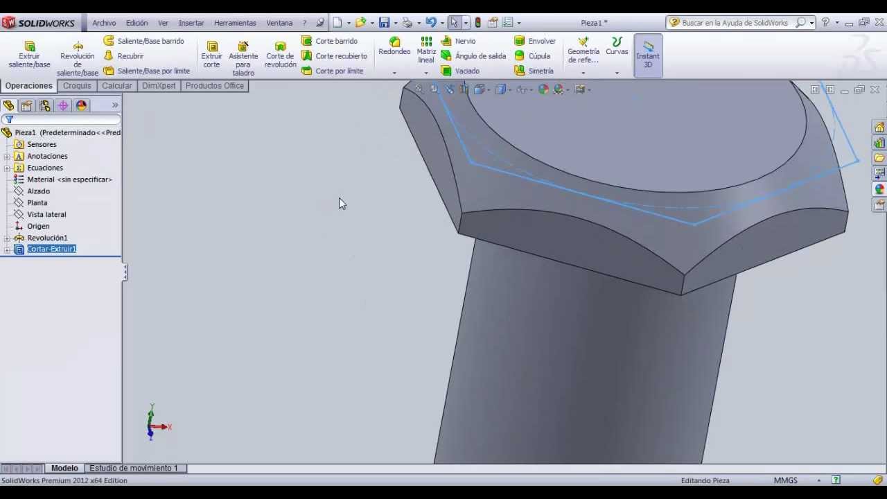 SolidWorks - TORNILLO - YouTube