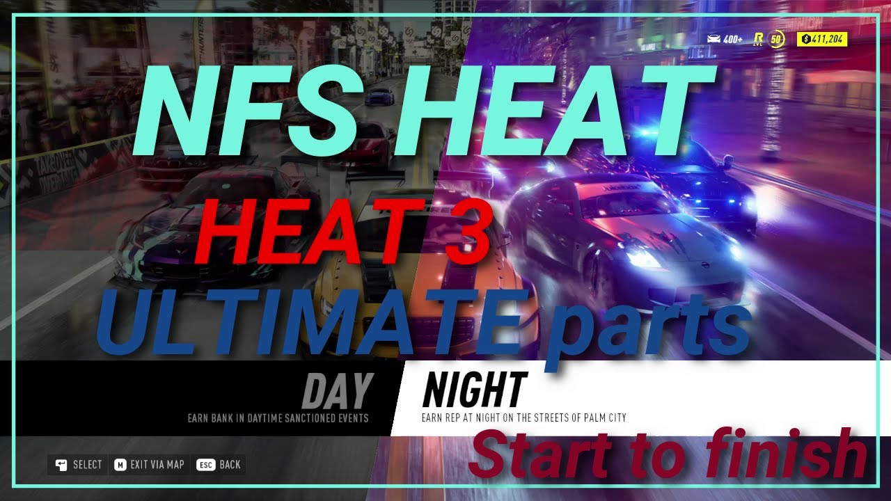 NFS HEAT: Heat 3 Race Guide START TO FINISH (with timestamps) | Unlock ...