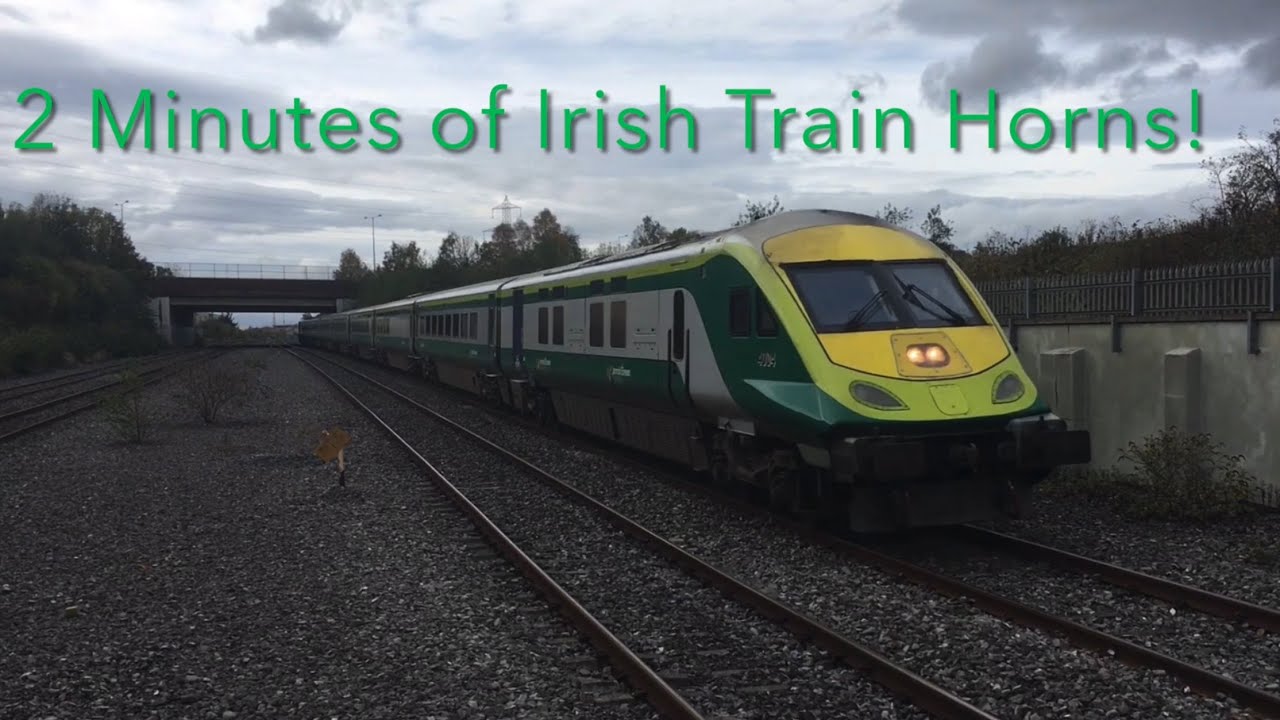Irish Train Horns at Speed!! - YouTube