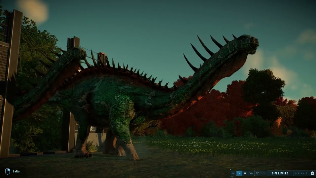 Jurassic World Evolution - JWA Ports - Gigaspikasaurus - YouTube