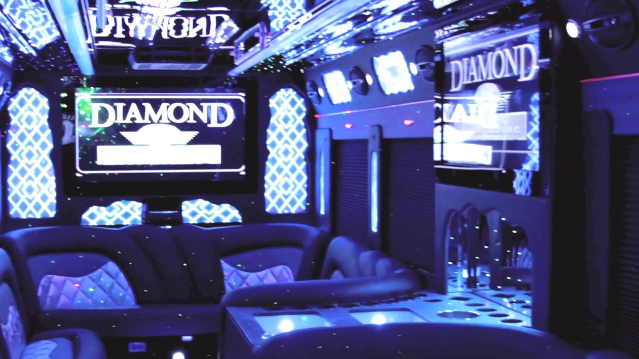 Diamond Limousine Limo Bus - YouTube