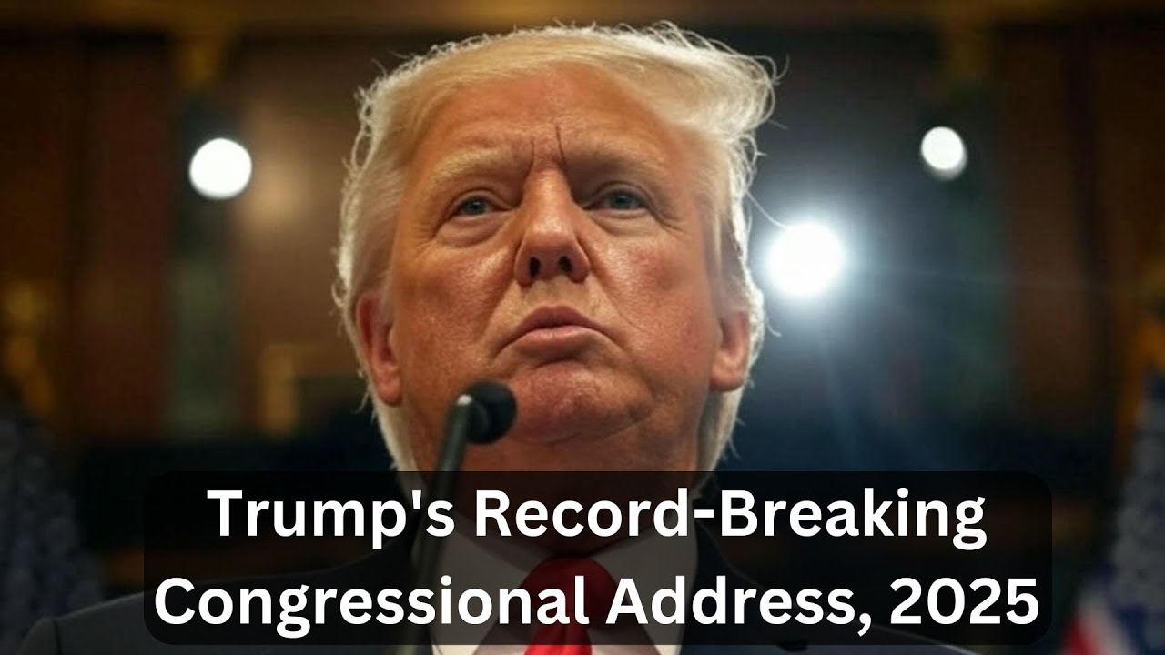 Trump's Record Breaking Congressional Address, 2025 | Trump’s Record ...