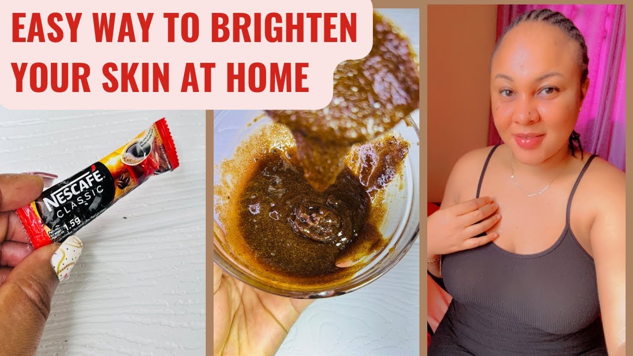 Easy Way To Brighten A Dull Skin At Home/DIY BODY SCRUB - YouTube