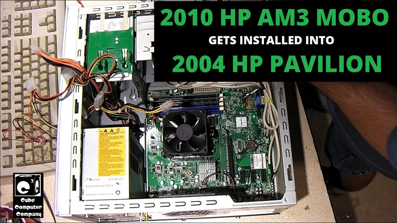 Upgrading older HP Pavilion case with newer HP Pavilion hardware - YouTube