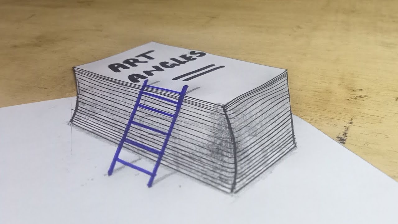 3D trick art drawing || Perspective drawing - YouTube