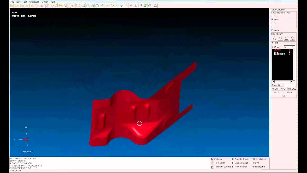 DynaForm - przykład prostego złożenia procesu. LS-Dyna - YouTube