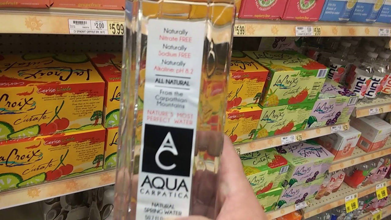 Awesome Looking Water Bottle: Aqua Carpatica, For Sale at Wegmans on ...