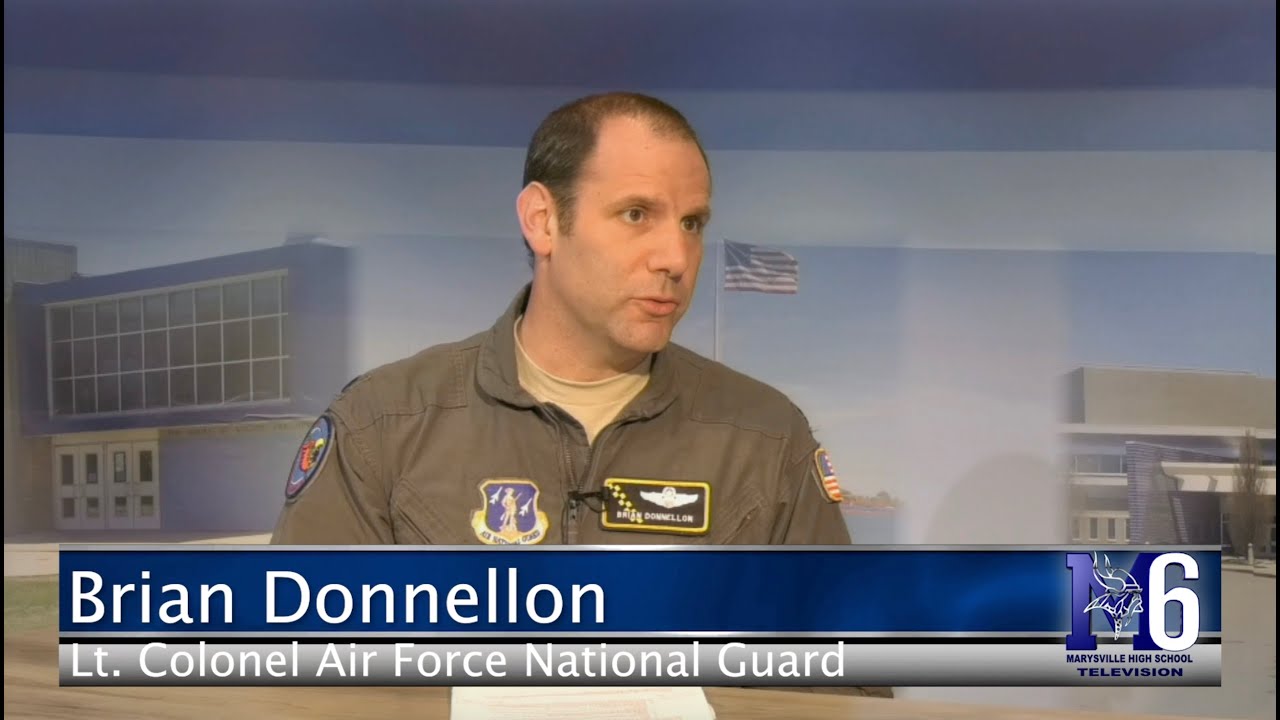 Lt. Colonel Brian Donnellon from Selfridge Air Base on Student ...