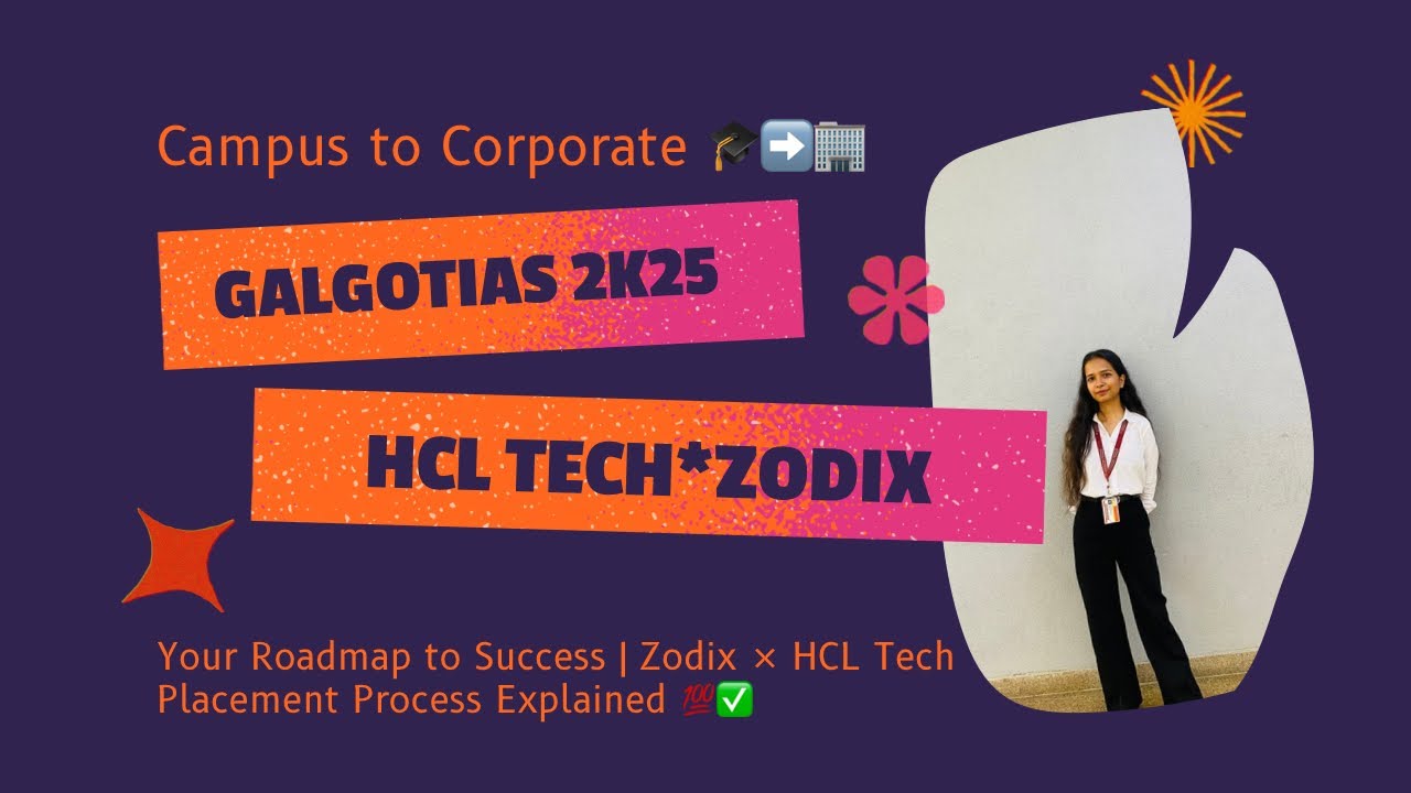 HCL Tech × Zodix Campus Placement Drive🔥| Student Coordinator ...