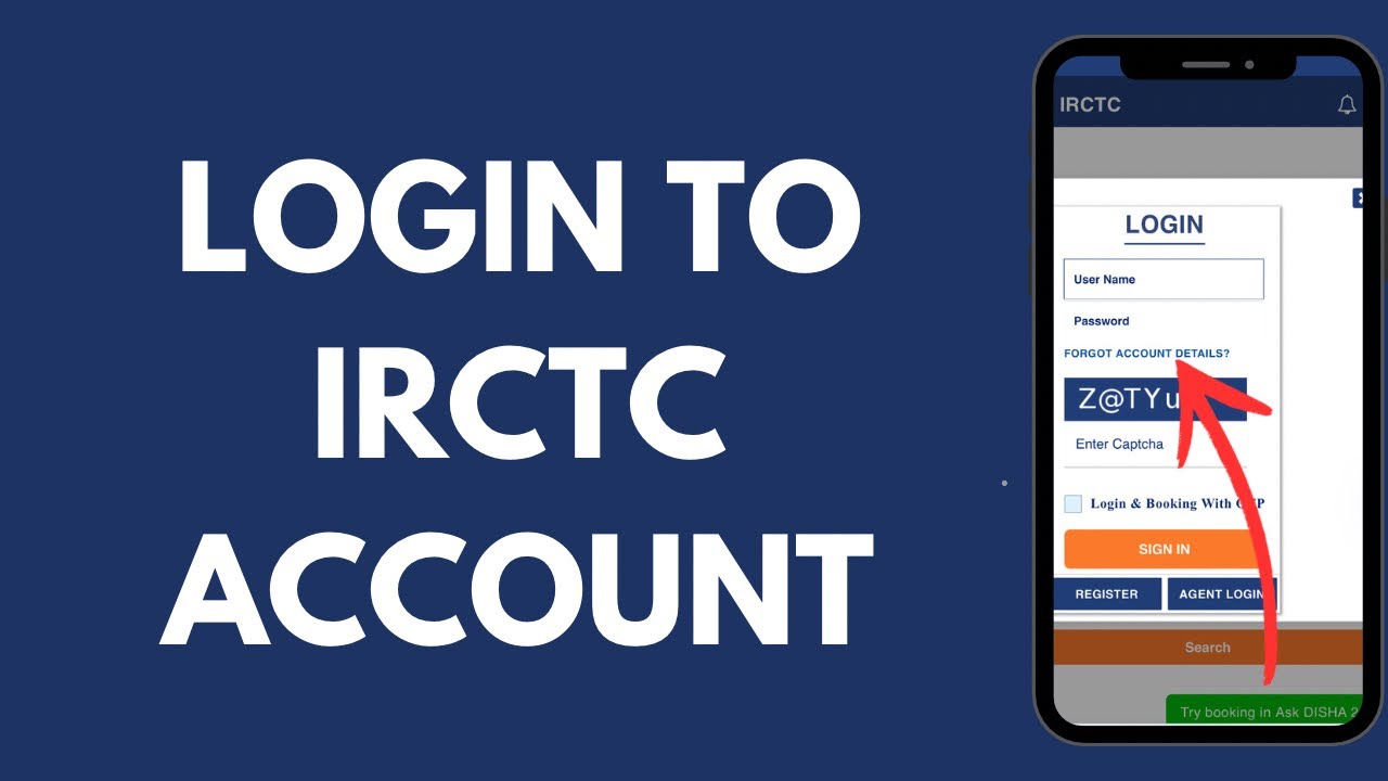 How To Login To IRCTC (EASY!) | IRCTC Login Sign In | IRCTC.co.in Login ...