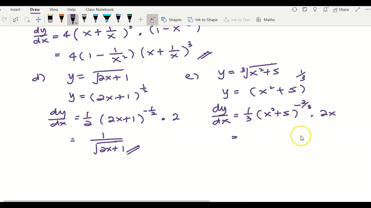 Techniques of differentiation Part 2 (Power rule & Sum and difference ...