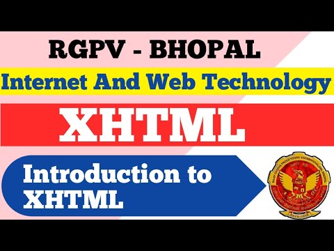 Introduction to XHTML | What is XHTML? | Jishan Ahmad - YouTube