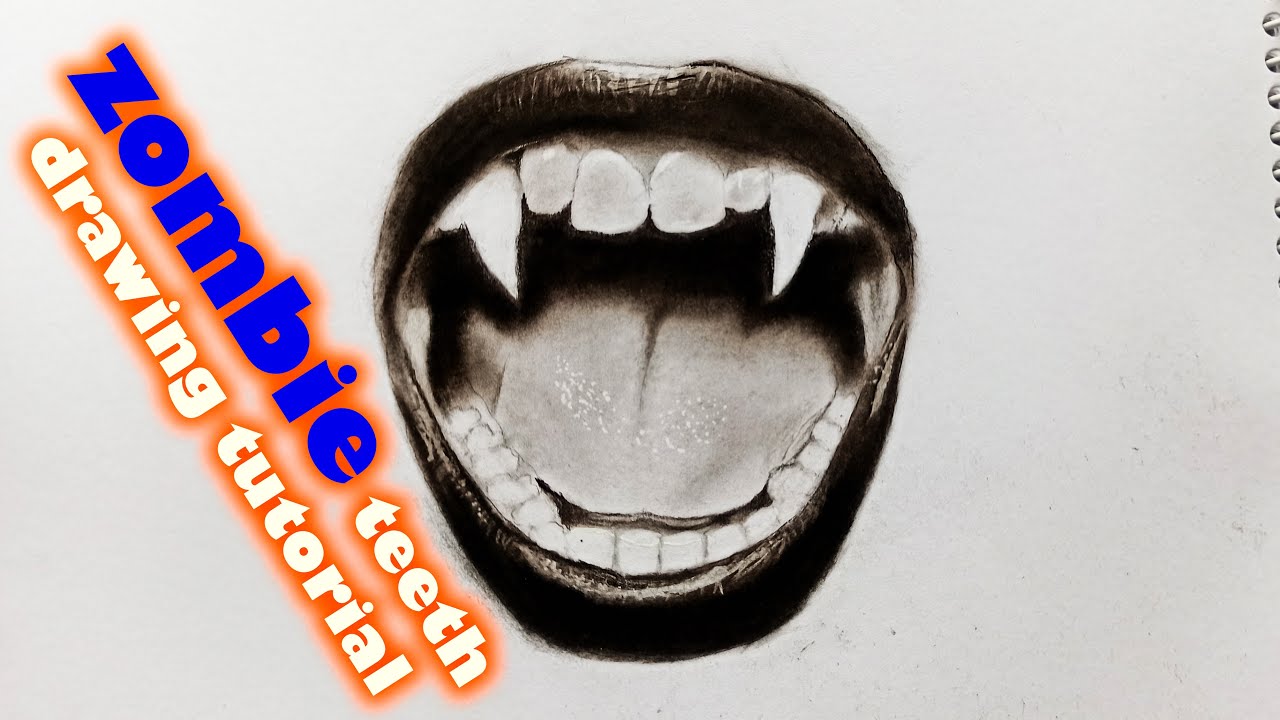 Zombie Teeth Drawing
