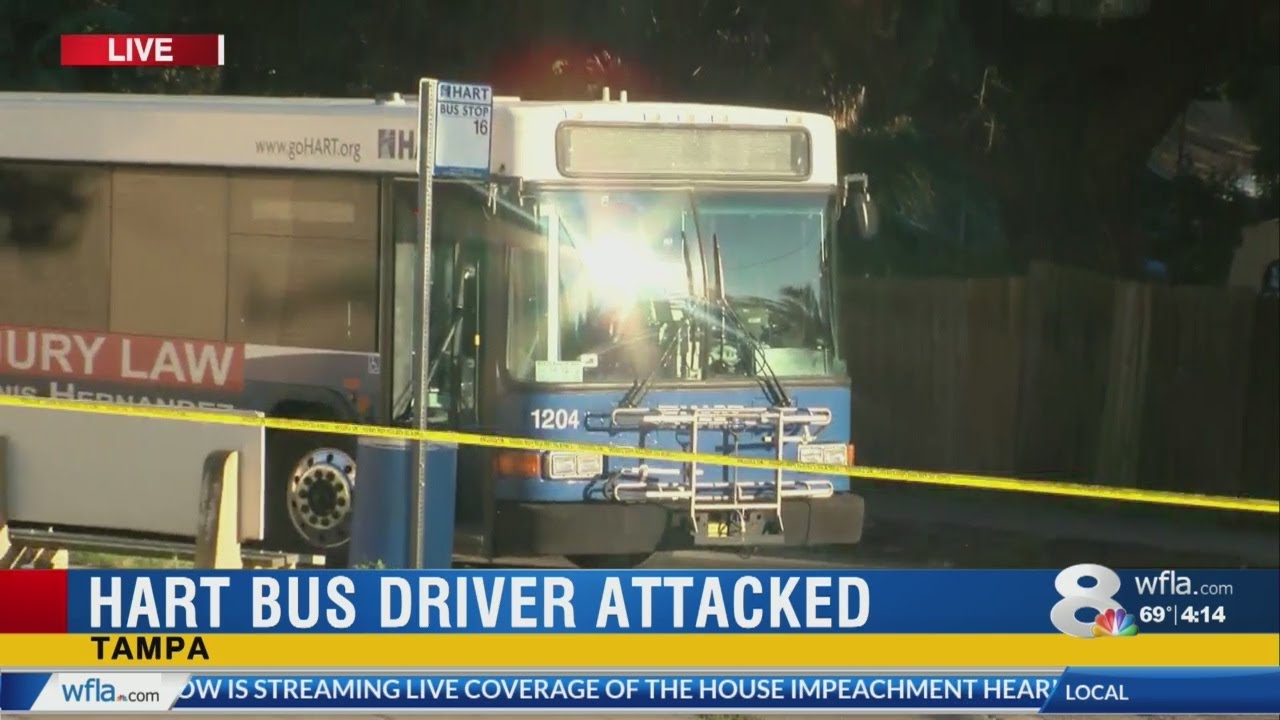 HART Bus driver attacked - YouTube