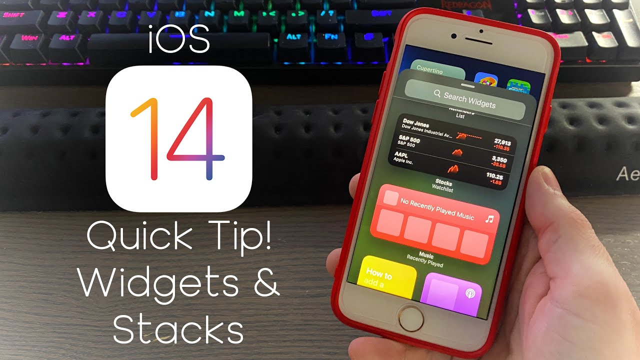 iOS 14 Quick Tip! - Widgets & Stacks! - YouTube