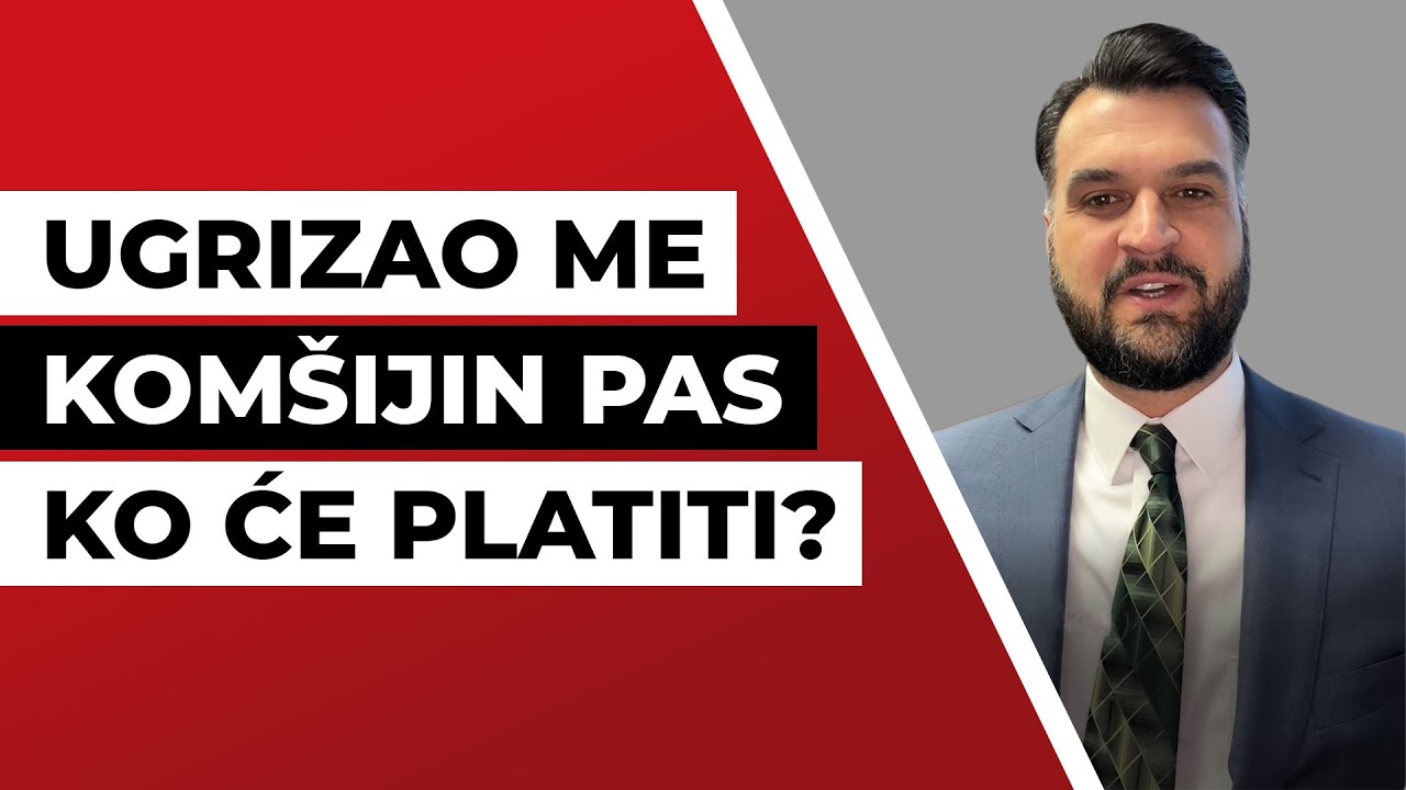 Ko će platiti ozljede ako vas ujede nečiji pas? | Nedim Ramic - Bajric ...