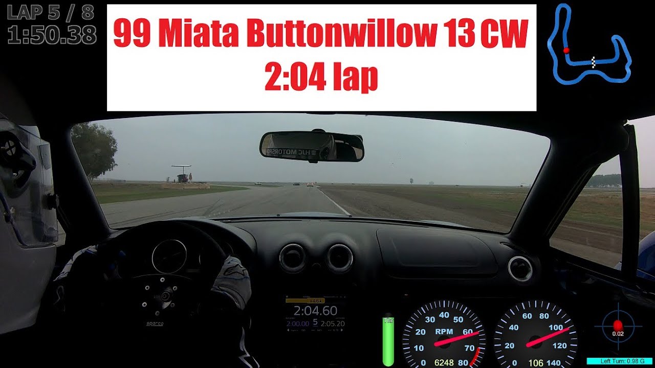Buttonwillow 13 CW Miata 2:04 - YouTube