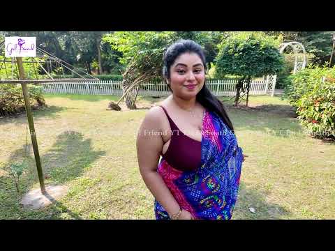 ✨ Printed Saree Stories | Plus Size Model Eti | Park Shoot in Kolkata ✨
