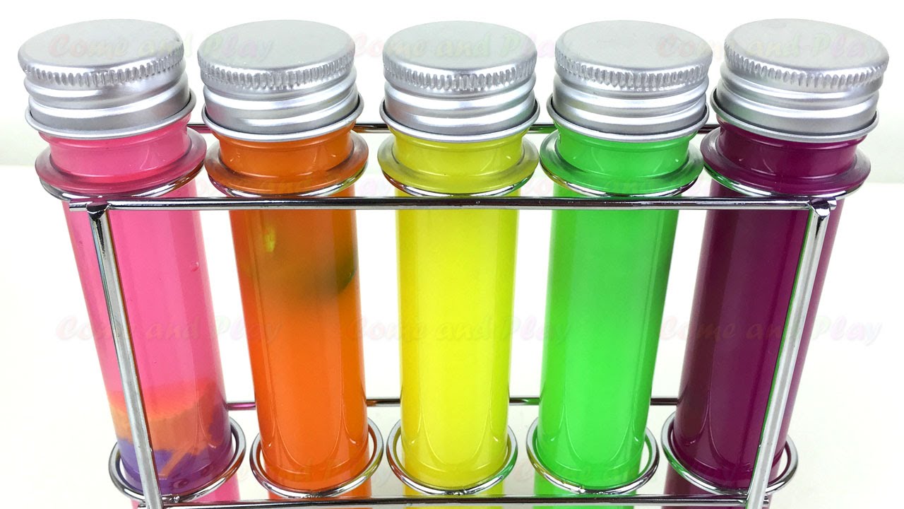 Gooey Clay Slime Test Tubes Surprise Shopkins Disney Frozen Toy - YouTube