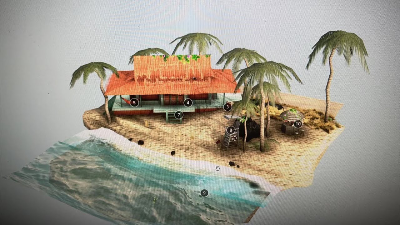 VR beach time video present - YouTube