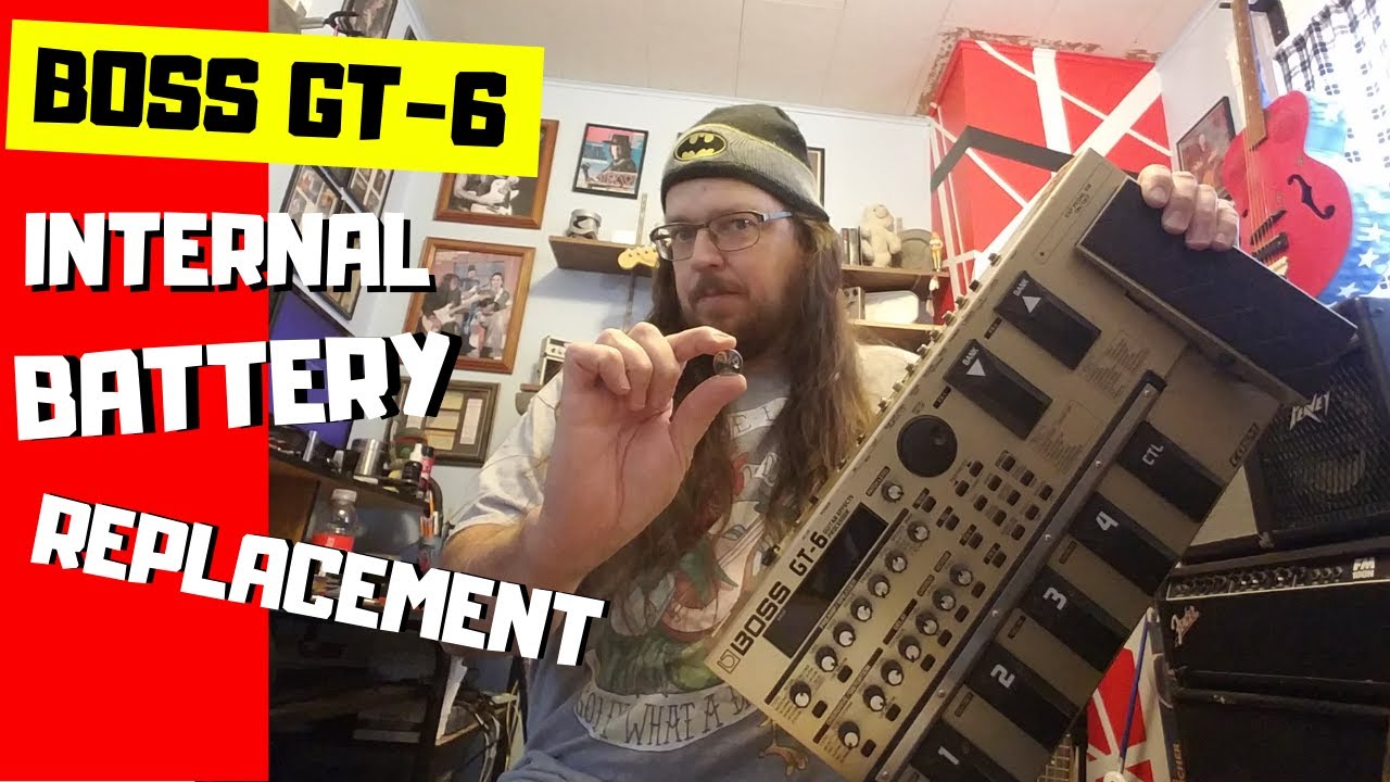Changing the Battery in the Boss GT6 - YouTube