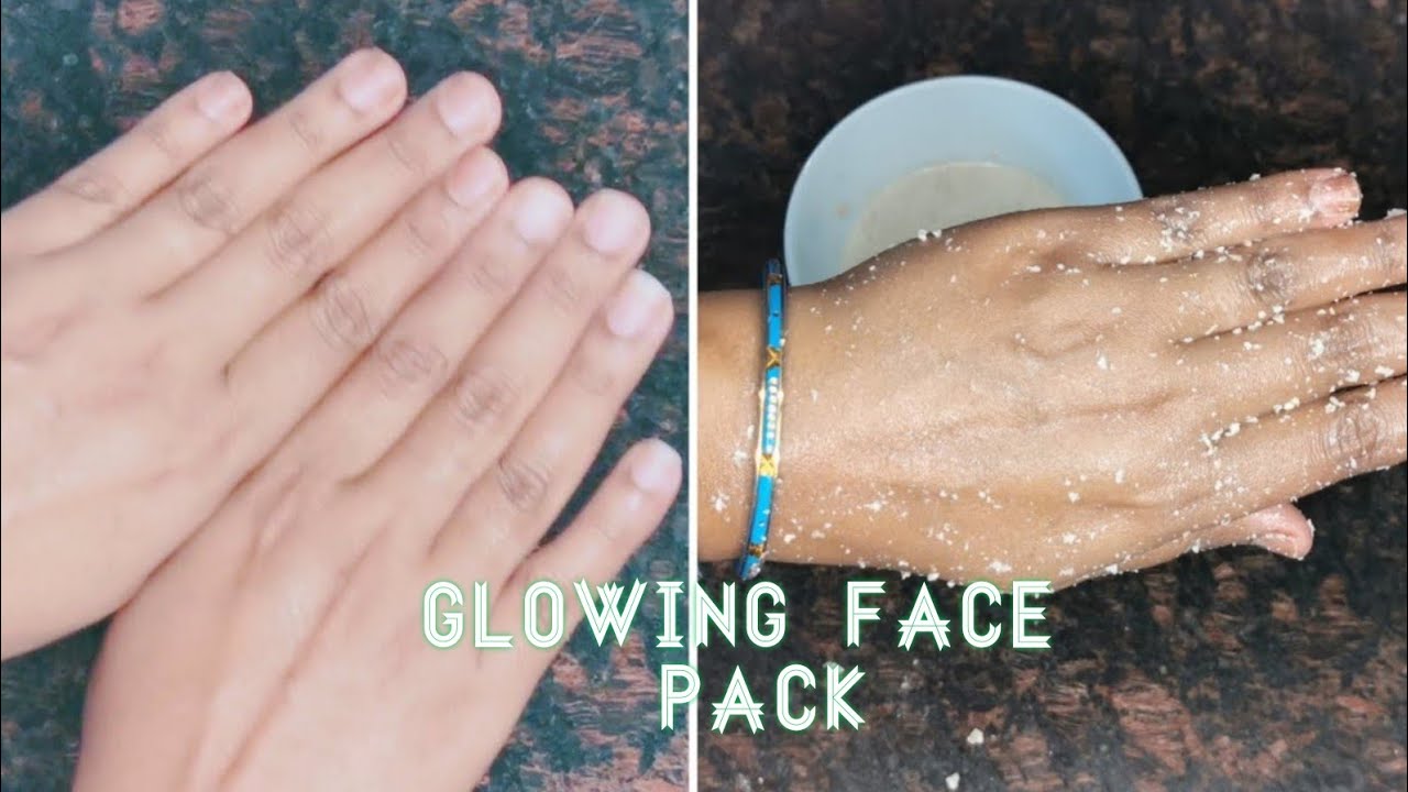 oats almonds and cream face pack for glowing skin/sadia mir - YouTube