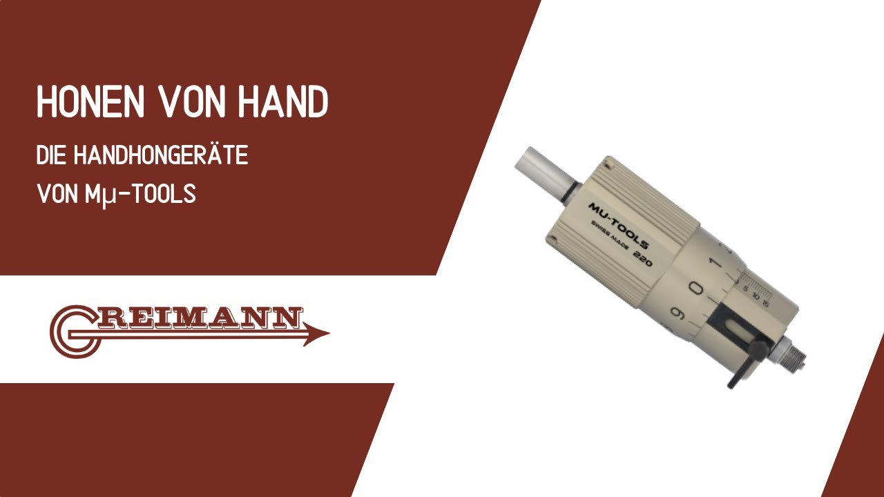 Honen von Hand - Die Handhongeräte von Mµ-Tools in der Anwendung - YouTube