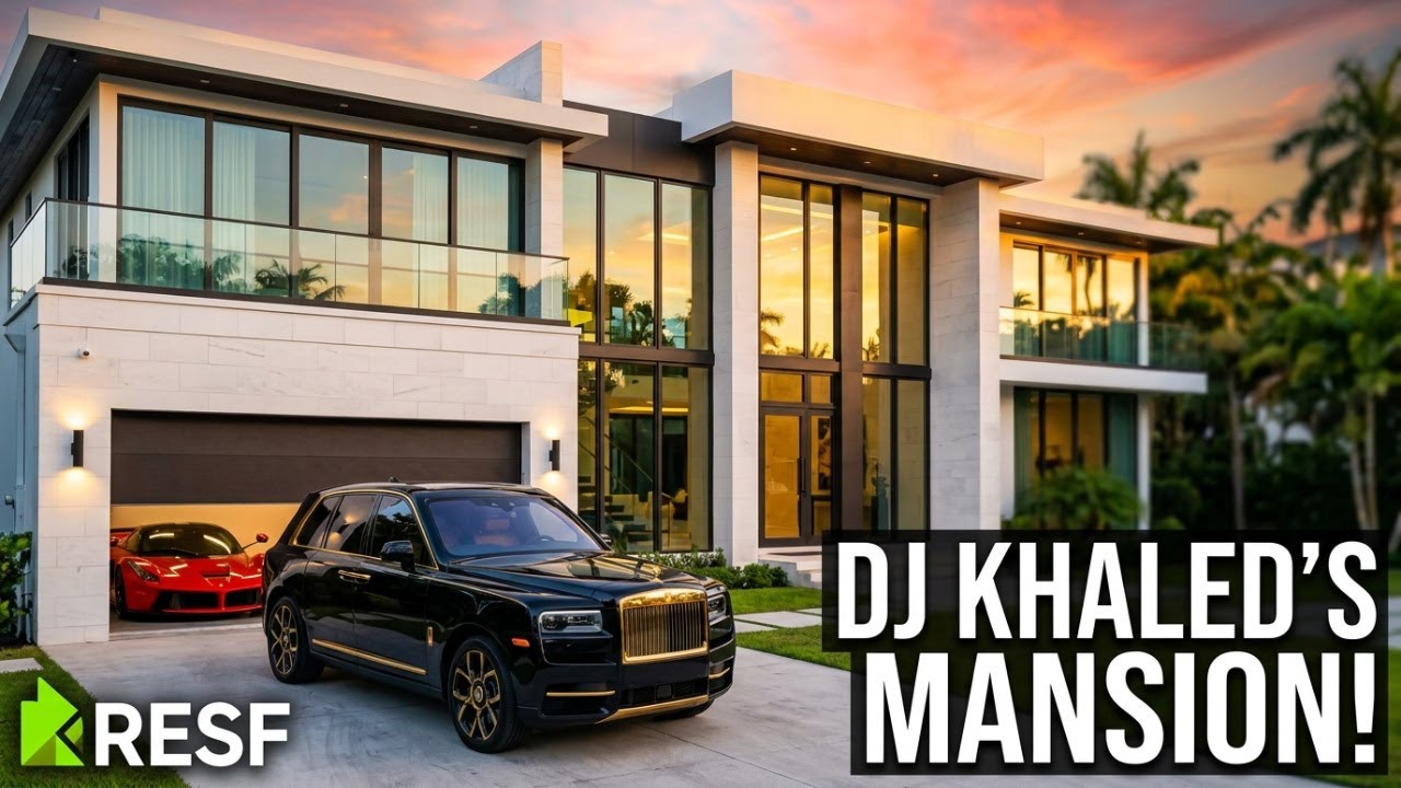 DJ Khaled's $25.9M Miami Mansion Tour | Insane Car Collection & More ...