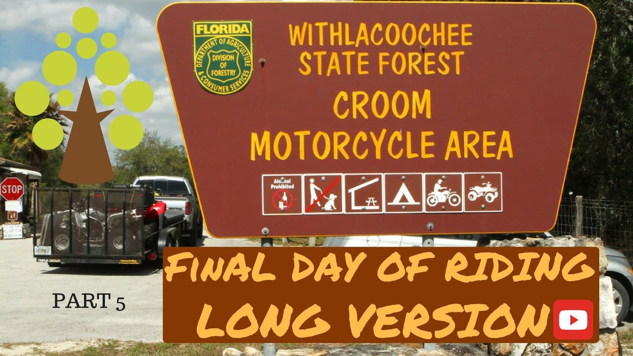 Motorcycle Trail Riding at Croom part 5 - YouTube