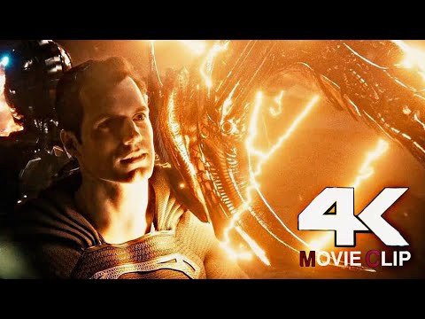 Superman vs Steppenwolf Snyder Cut - Fight Scene in Hindi - Movie Clip 4K HD