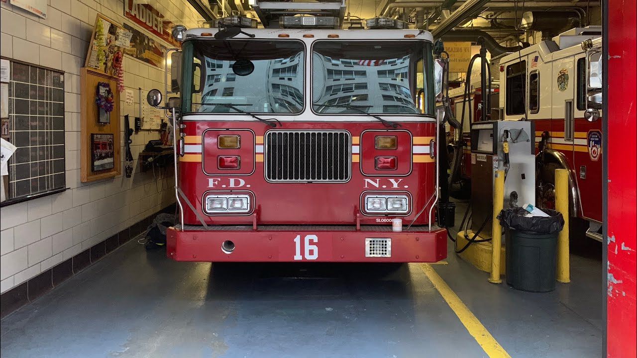 FDNY LADDER 16 GETS RELOCATED TO ENGINE 5 - YouTube