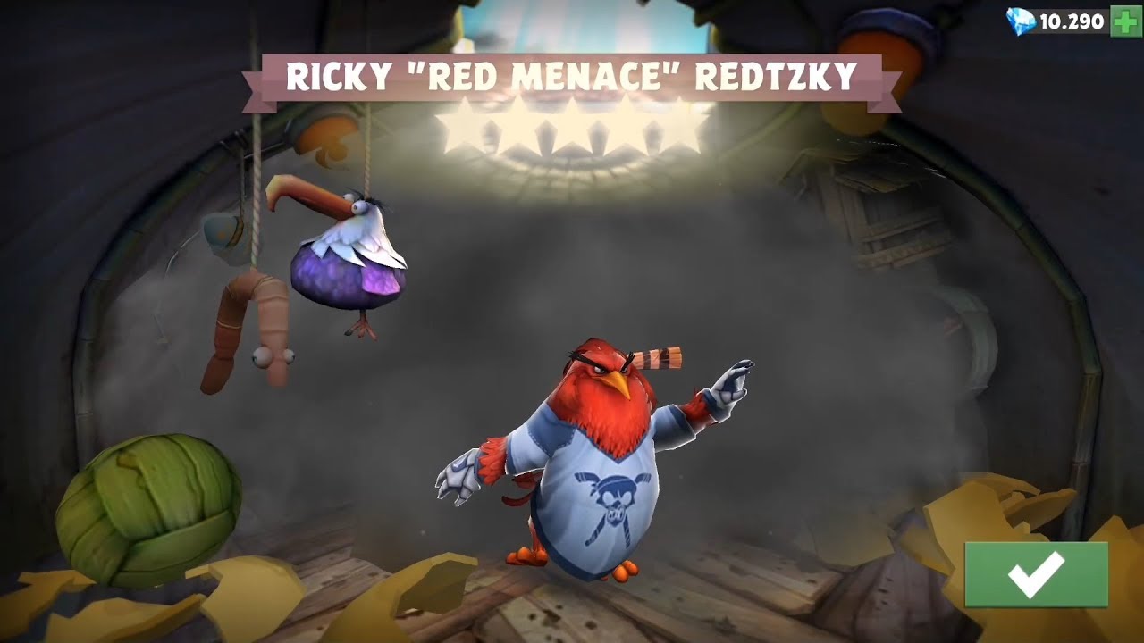 Angry Birds Evolution: Slap Shot Mania!, Ricky ''Red Menace'' Redtzky ...