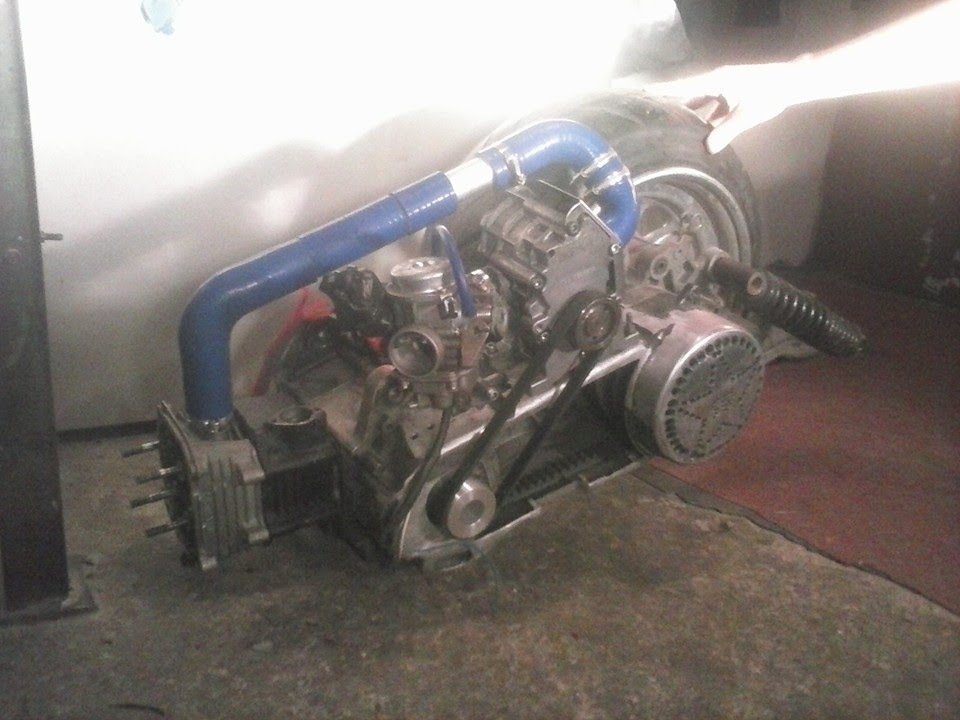 First Run Fatty LC GY6 150cc Supercharged - YouTube