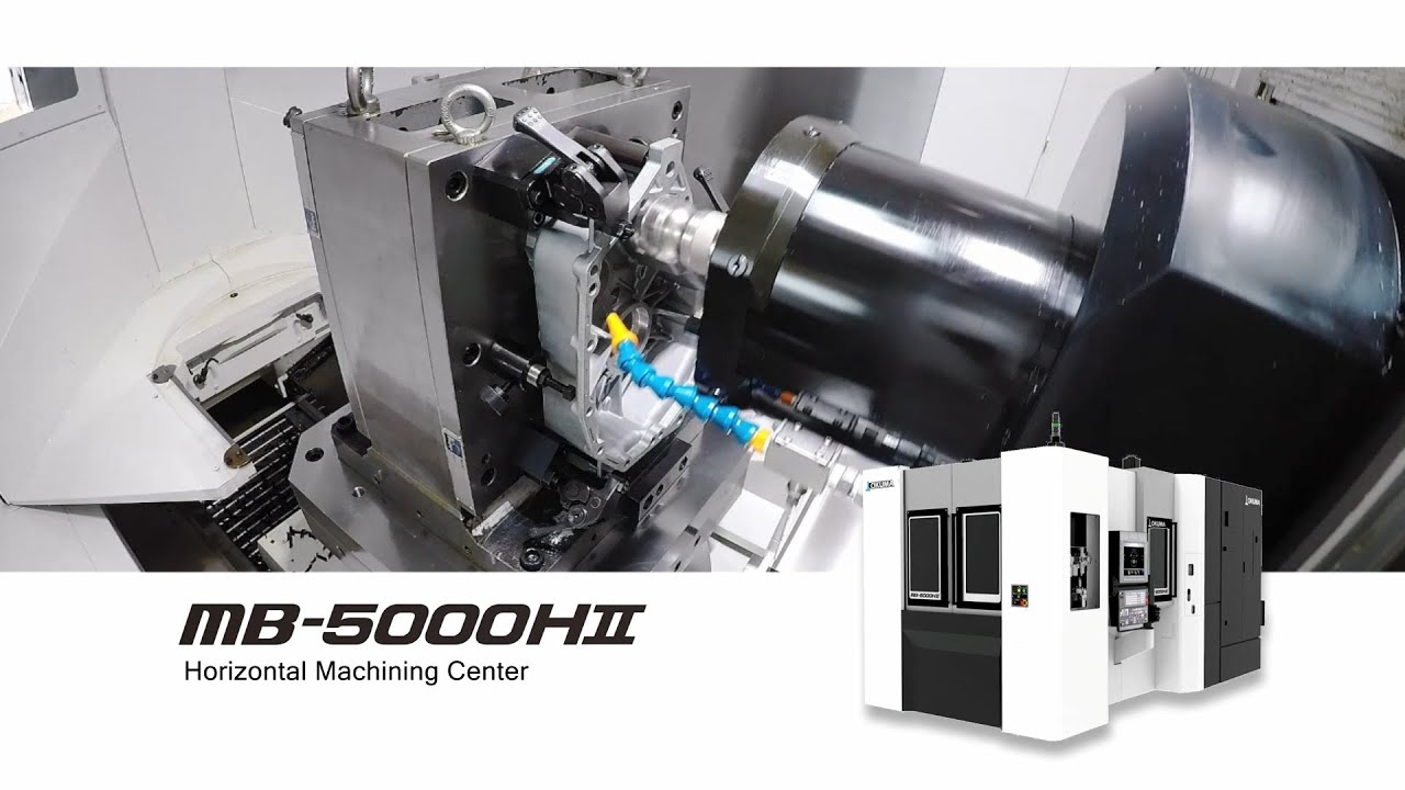 Horizontal Machining Center MB-5000HII - Gear box housing 【OKUMA ...