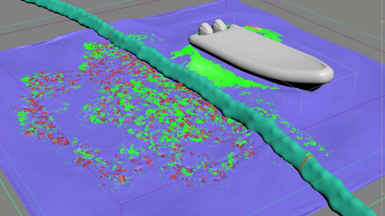 Phoenix FD 4 Active Bodies & Tyflow PhysXfluid 2-Way Interaction Test ...