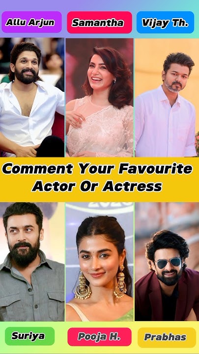 Allu Arjun And Samantha And Vijay Th. And Suriya And Pooja H. And Prabhas Journey Transformation ...