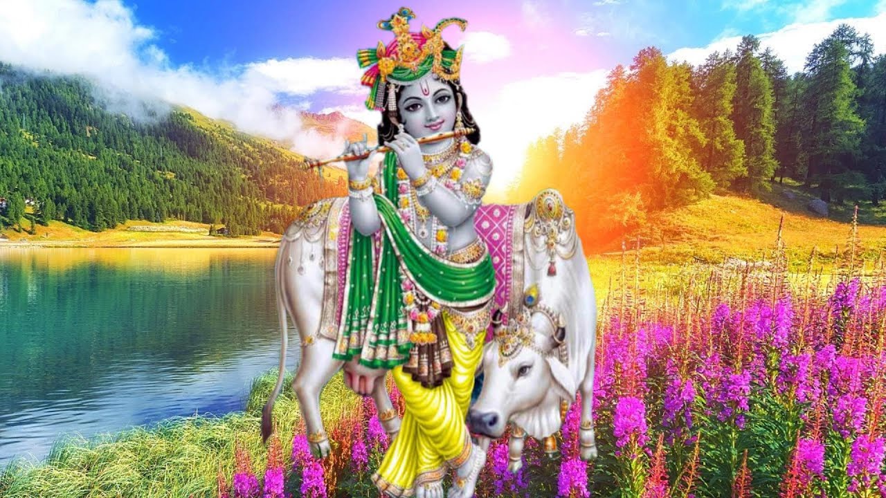 Best Meditation Lord krishna Flute Music for Relaxing, yoga, Healing ...