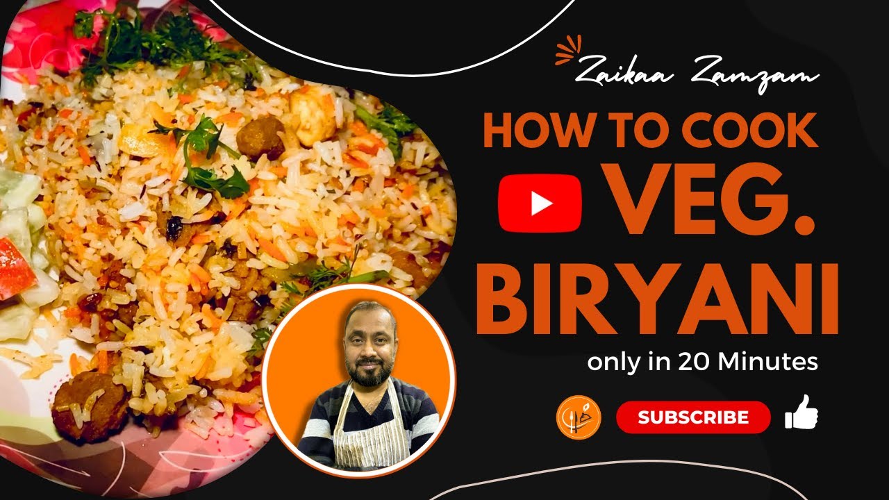 Vegetable Biryani | वेज बिरयानी घर पे | Quick & Easy Veg Biryani | Rice ...