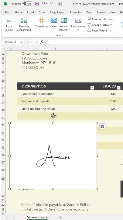How to Add a Signature in Excel with Just a Few Clicks - YouTube