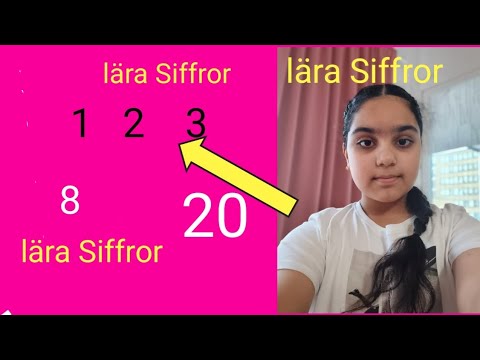 Svenska siffror / lära siffror svenska - Learn Swedish number 1 till 20 ...