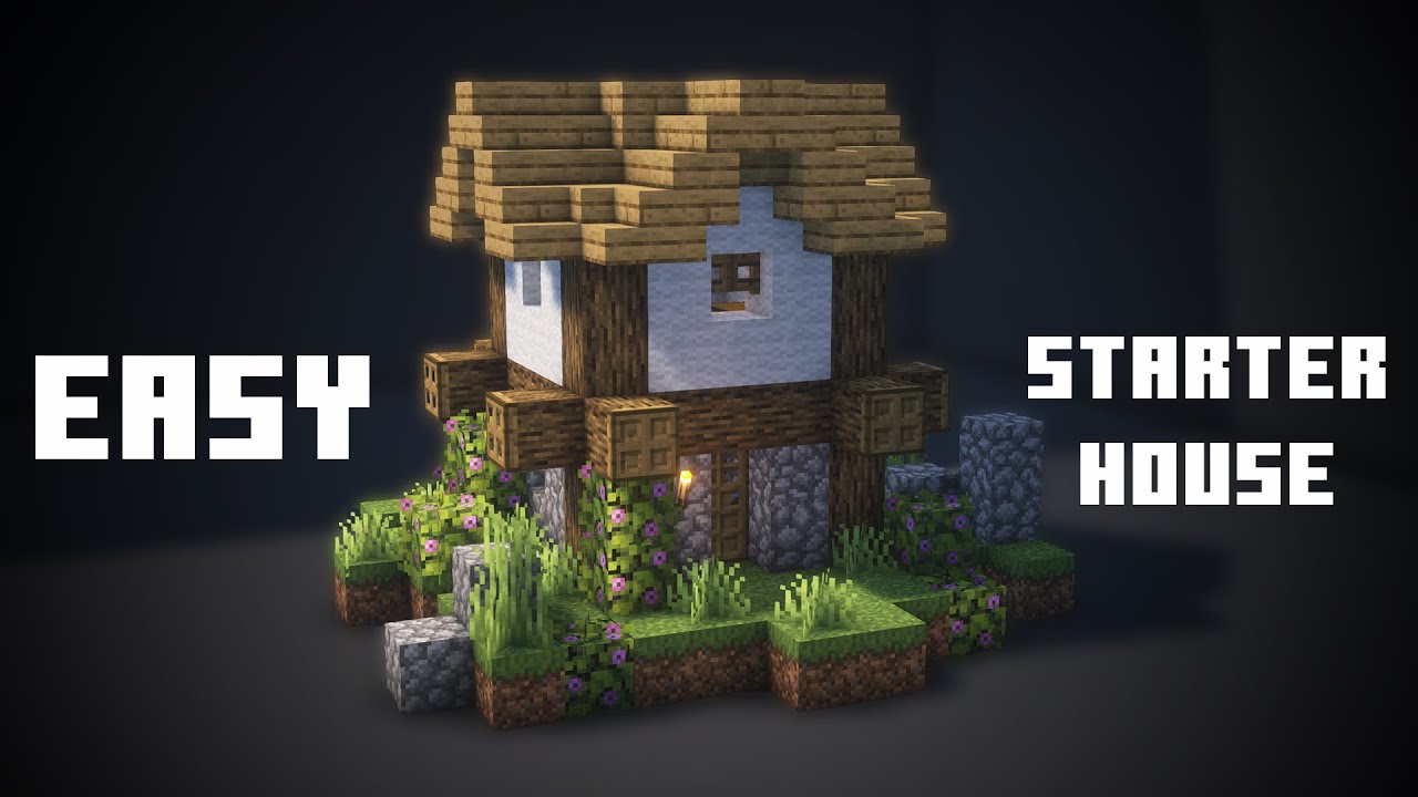 Minecraft : Small Starter House [Tutorial] - YouTube