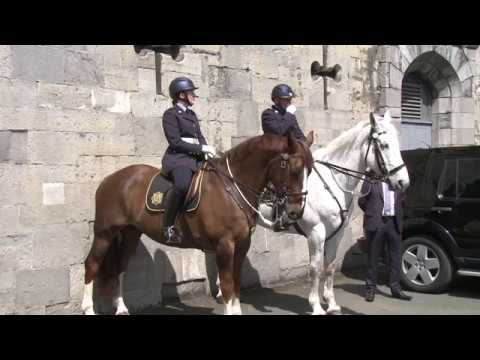 Irish Police Horses - Garda Mounted Unit - YouTube