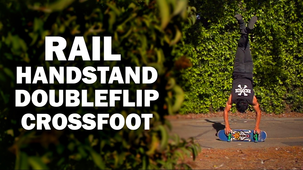 Rail Handstand Doubleflip Crossfoot: Kilian Martin || ShortSided - YouTube