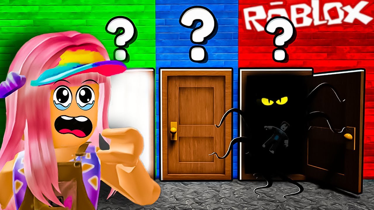 ROBLOX 50/50 HAUNTED PICK A DOOR OBBY! 👻 - YouTube