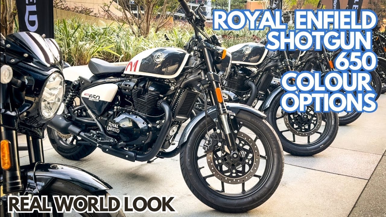 RE Shotgun 650 - all colour options shown! - YouTube