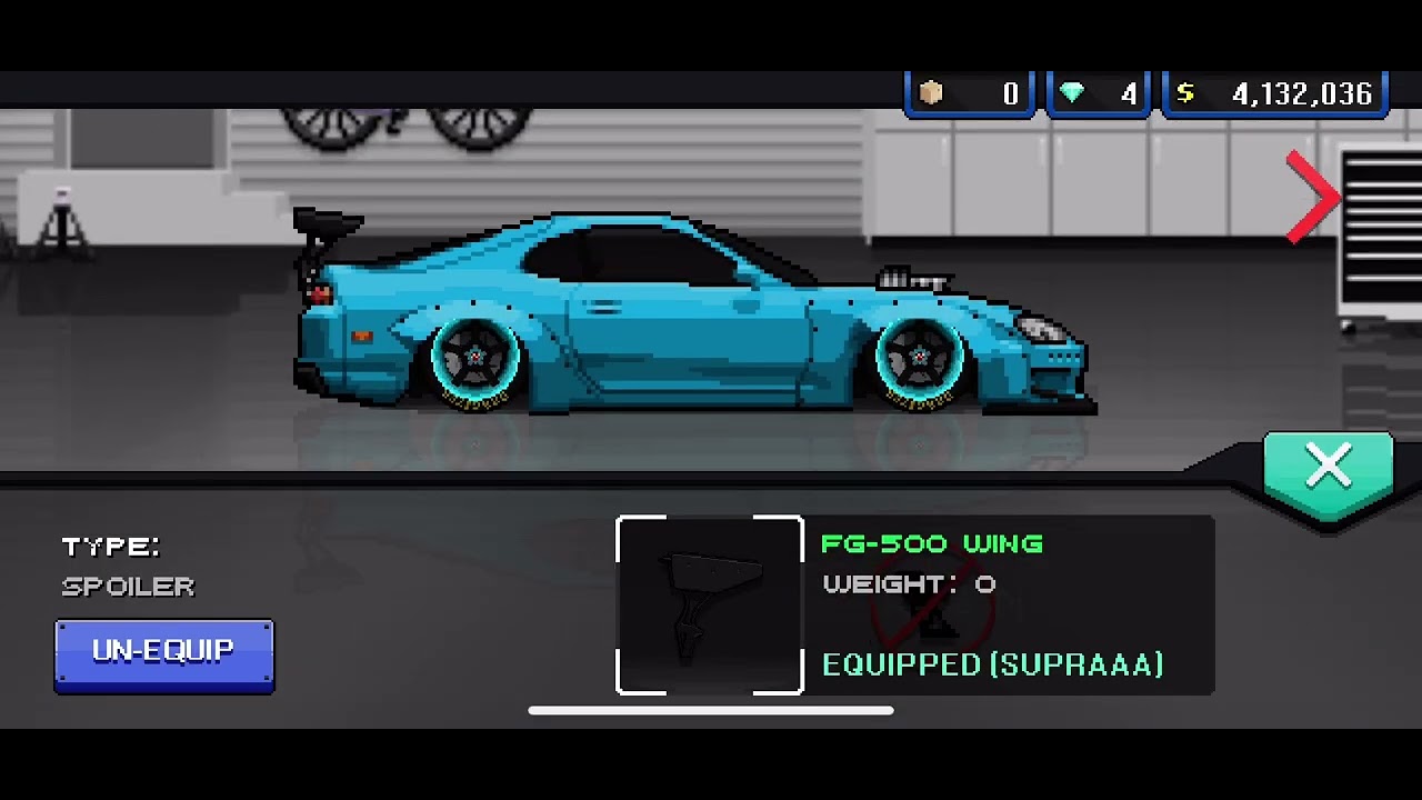 Fast Supra in pixel car racer - YouTube